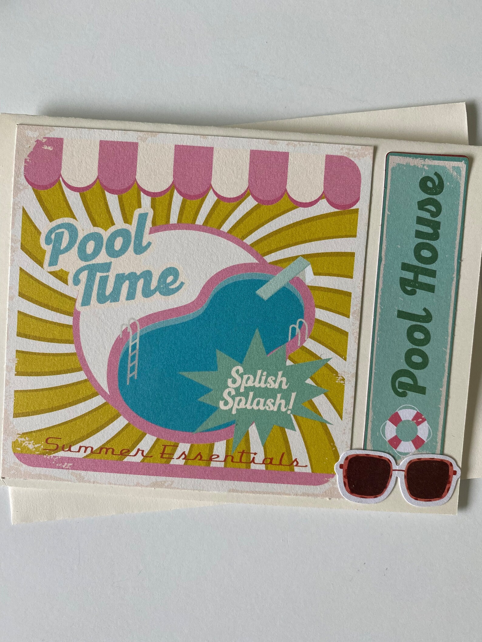 Ice Cream Summer, Retro Summer Cards, Summer Vacation, Beach Side, Pool ...