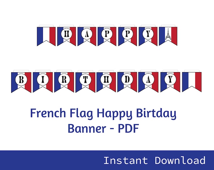 Bonne Fête Banner Pastel Bunting Banner French Banner Bilingual Instant ...