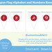 Japan Flag Printable Alphabet Banner - Includes All Letters, Numbers ...
