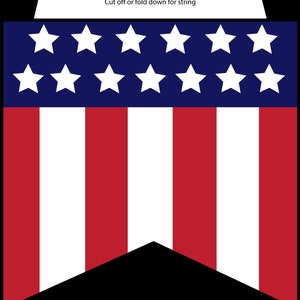 American Flag Customizable Printable Banner With Entire Alphabet ...
