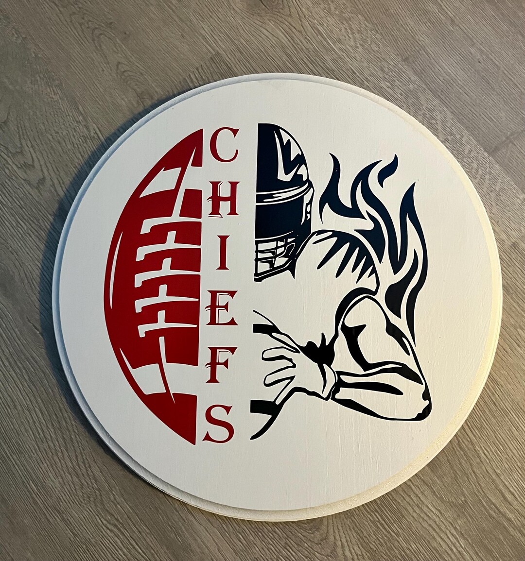Kansas City Chiefs Player 12 Round Door Hanger white - Etsy
