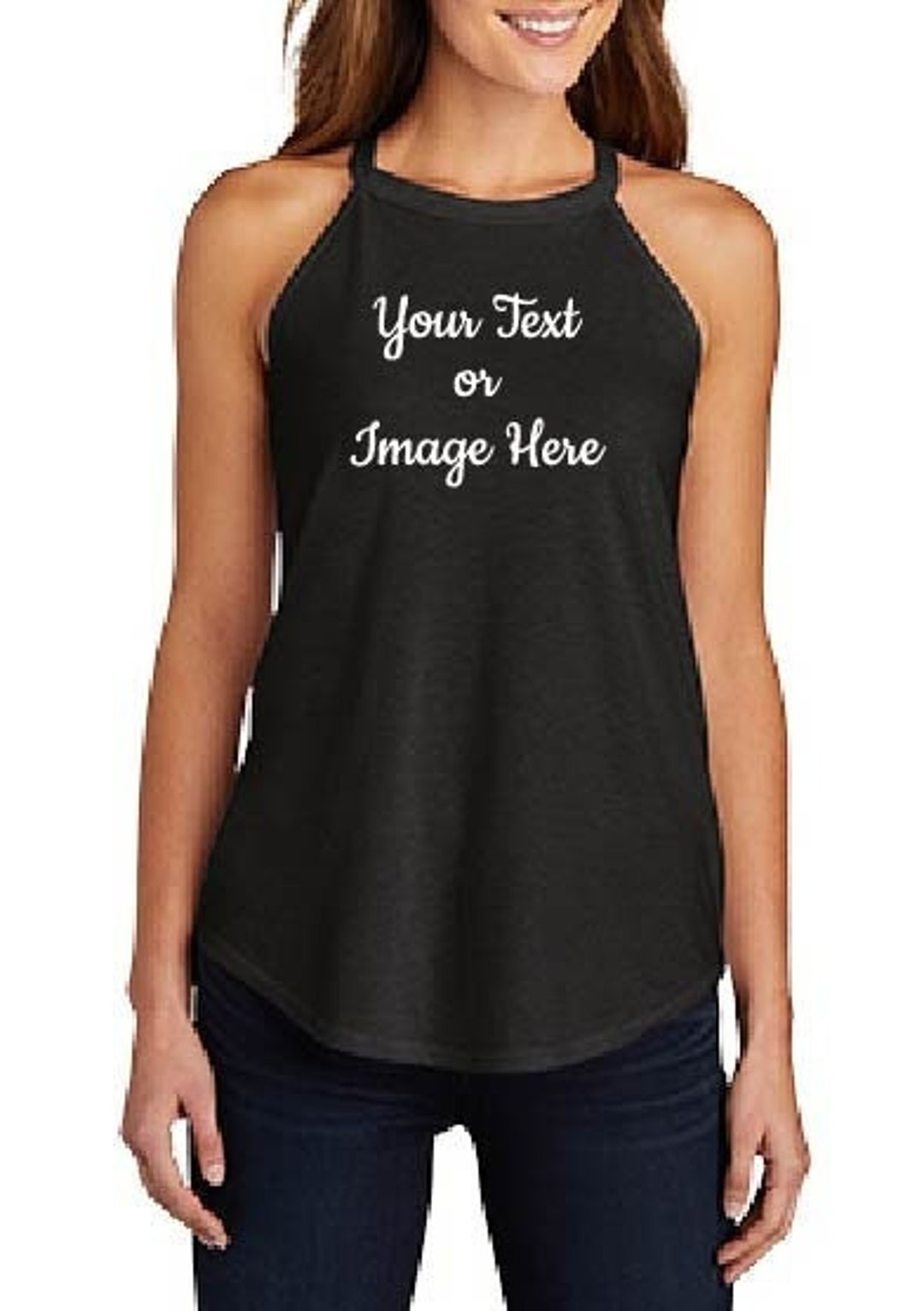 Women's Perfect Tri Blend Rocker Tank Top - Etsy