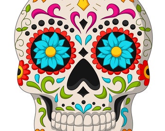 Sugar Skull Cross | Etsy
