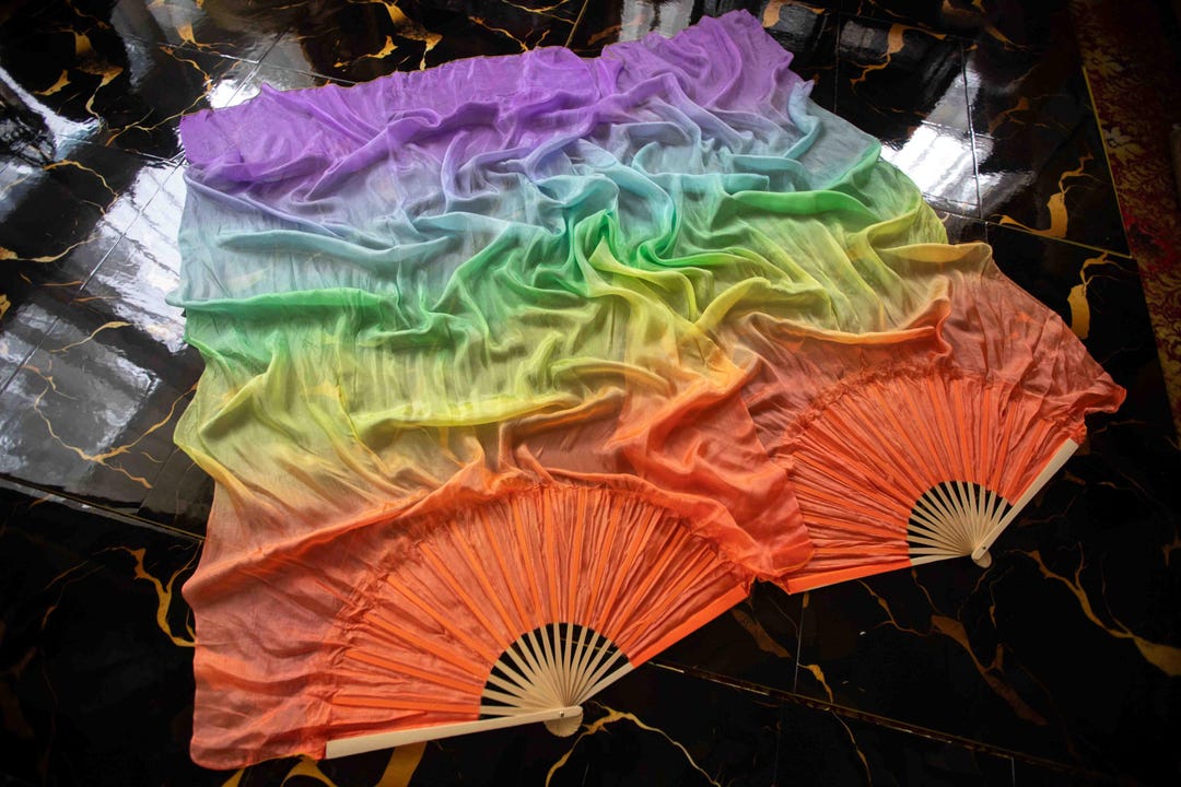 Cotton Candy Coven UV - Silk Flow Fans - Etsy