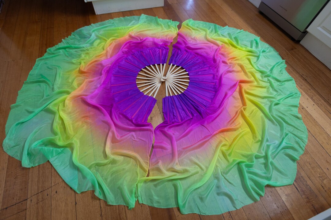 Magic Potion UV Supersize Half Moon Silk Fans - Etsy