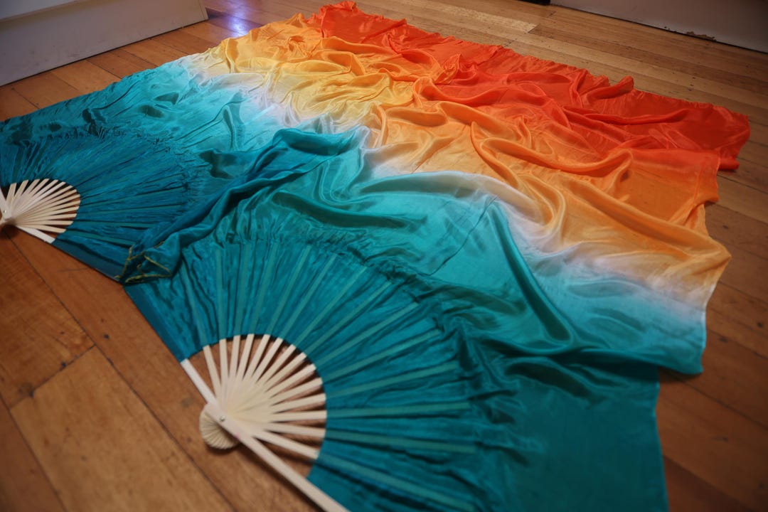 Clockwork Orange - Regular Size Silk Veil Practice Fans (made to Order ...