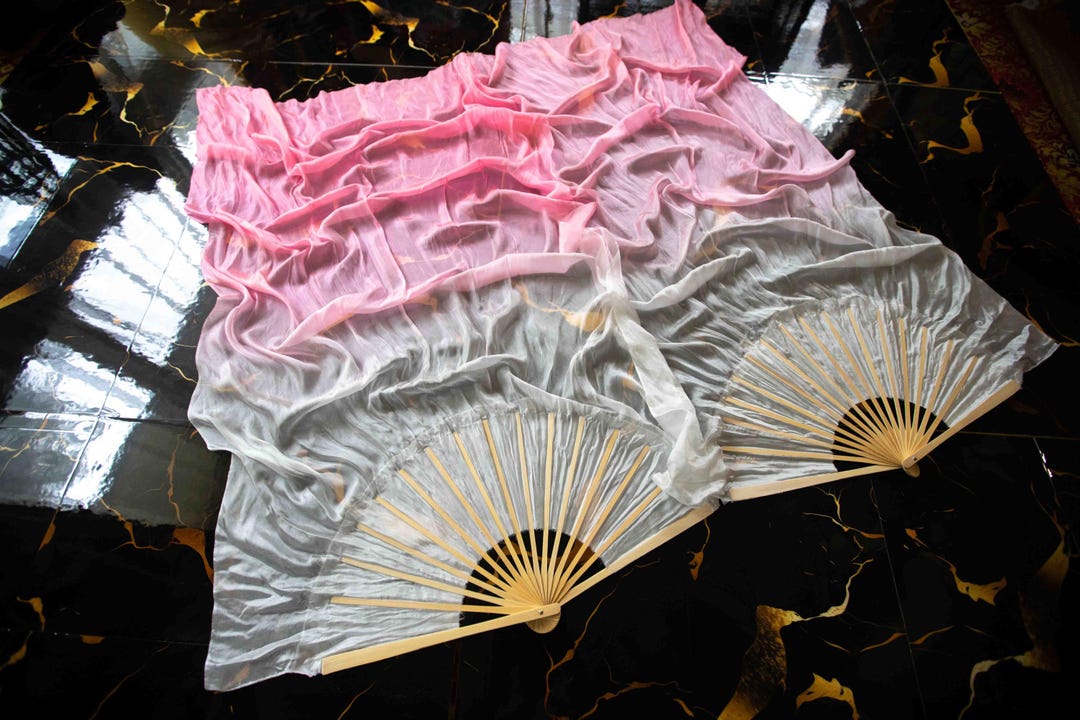 Rose Quartz - Full UV Reactive - Silk Flow Fans - Etsy