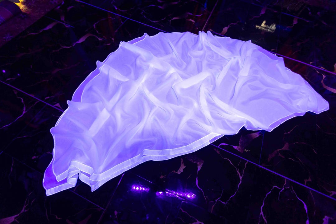 Nimbus White Silk Flag Wings (UV Reactive Option) - Etsy