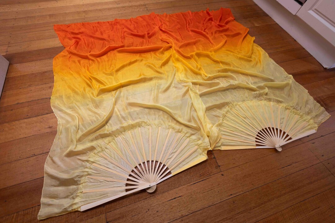 Candle Glow - Regular Size Silk Flow Fans (made to Order) - Etsy