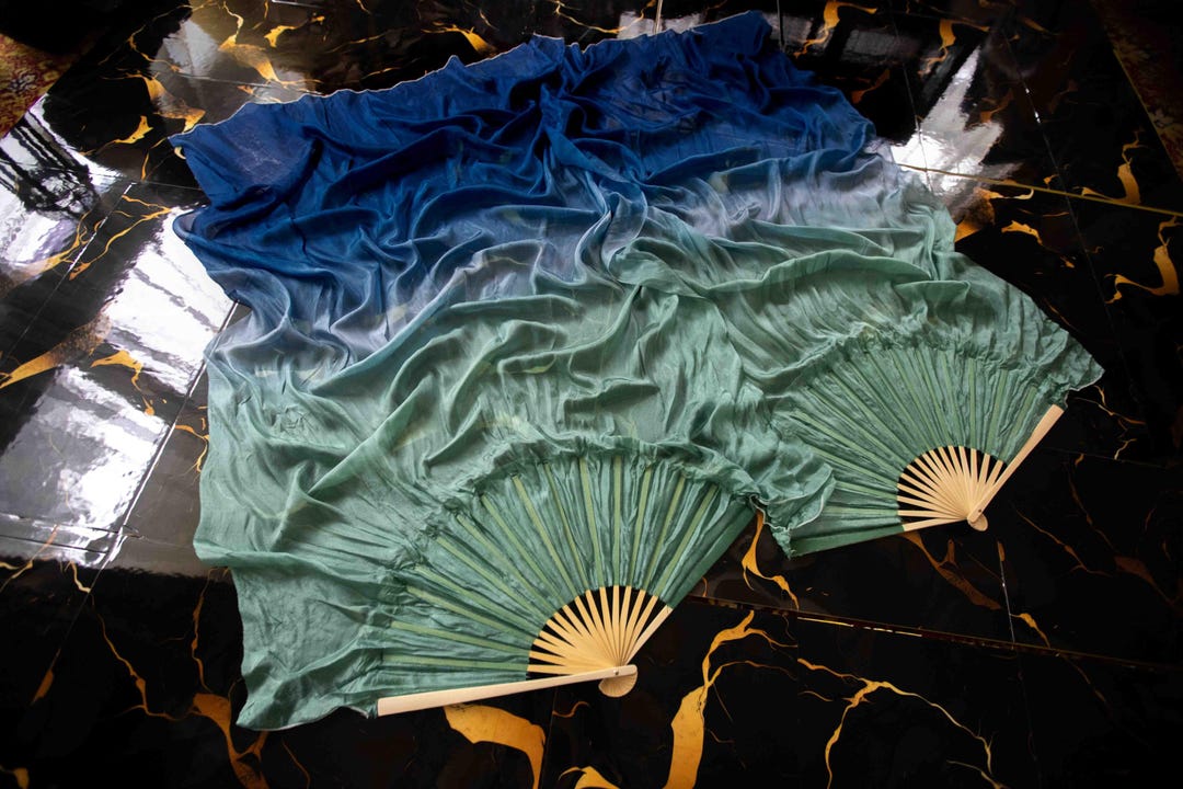 Sage Spell - Silk Flow Fans - Etsy New Zealand