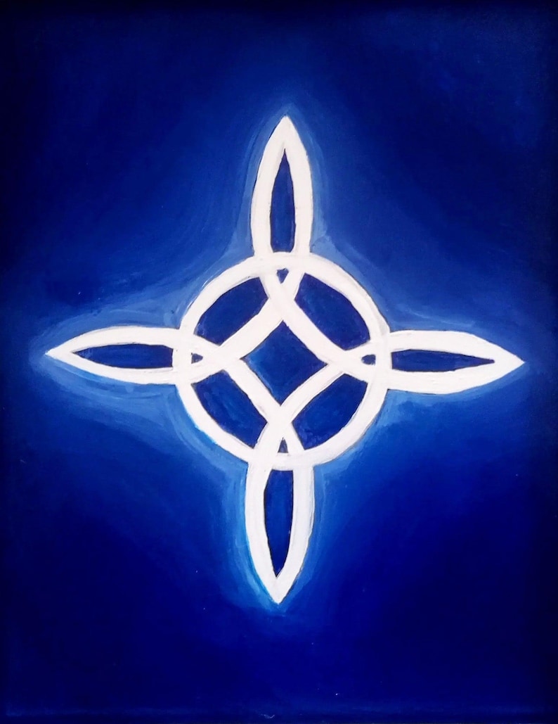 NODO DELLA STREGA. Olio Su Cartone Telato - Etsy