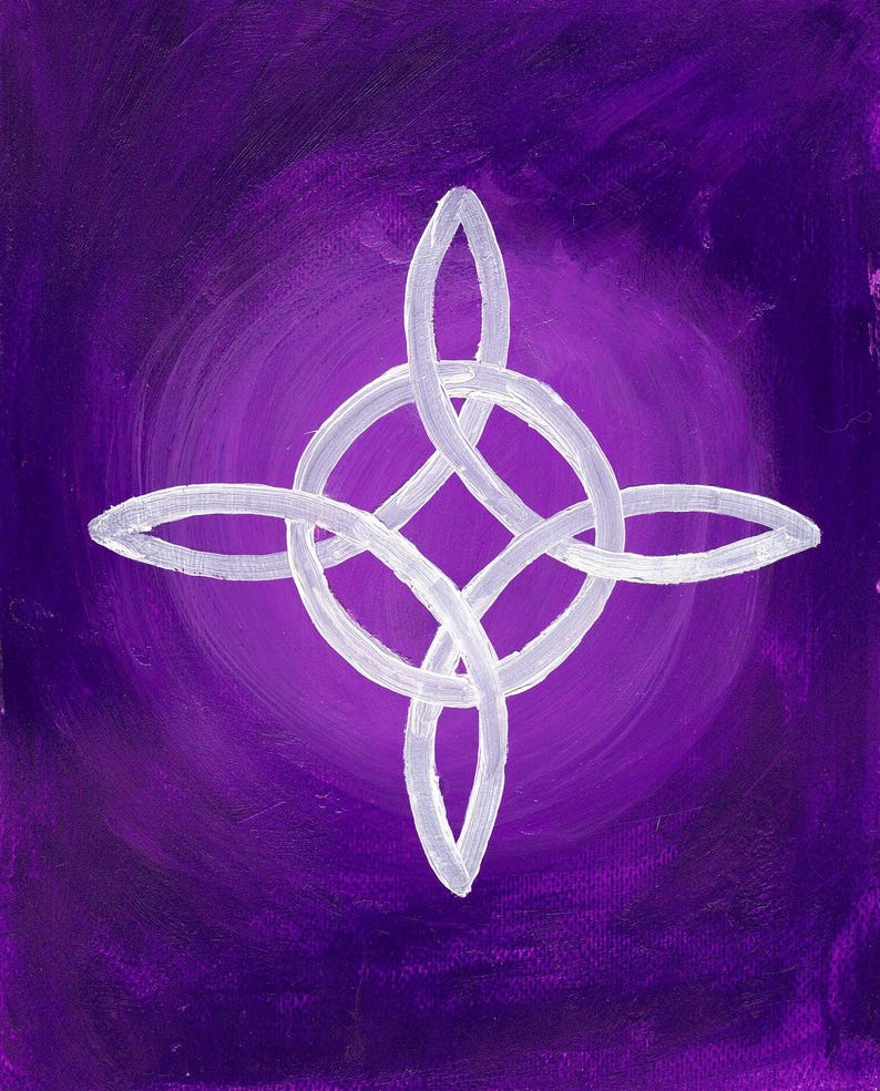 NODO DELLA STREGA. Olio Su Cartone Telato - Etsy