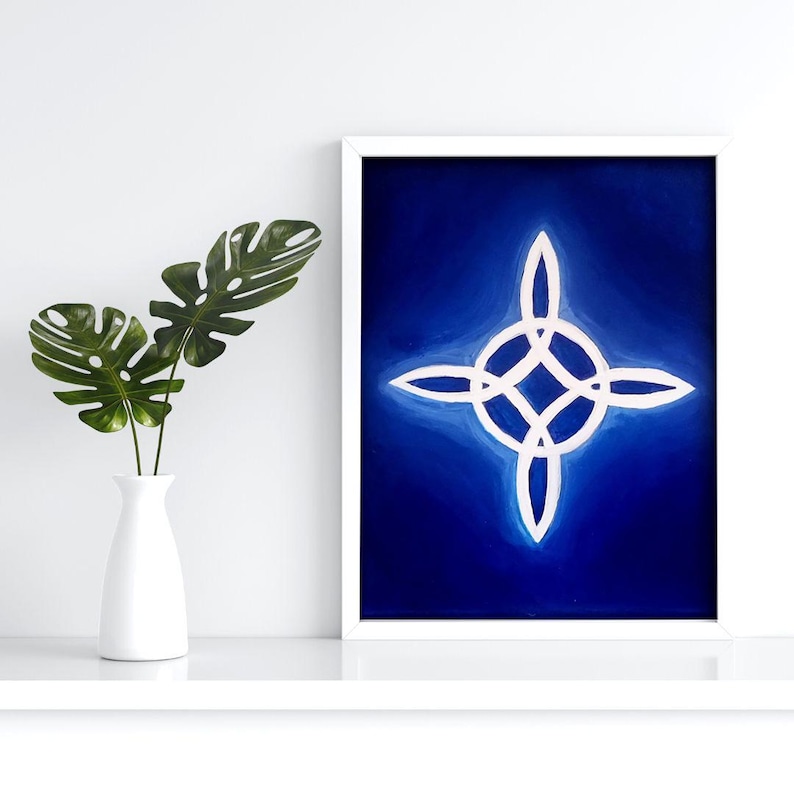 NODO DELLA STREGA. Olio Su Cartone Telato - Etsy