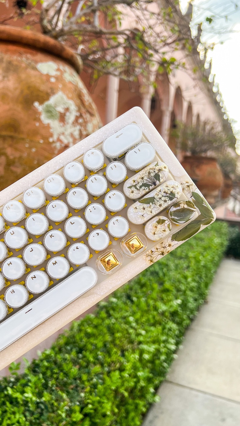 Bluetooth Real Fruit and Flower Typewriter Style Keyboard - Etsy