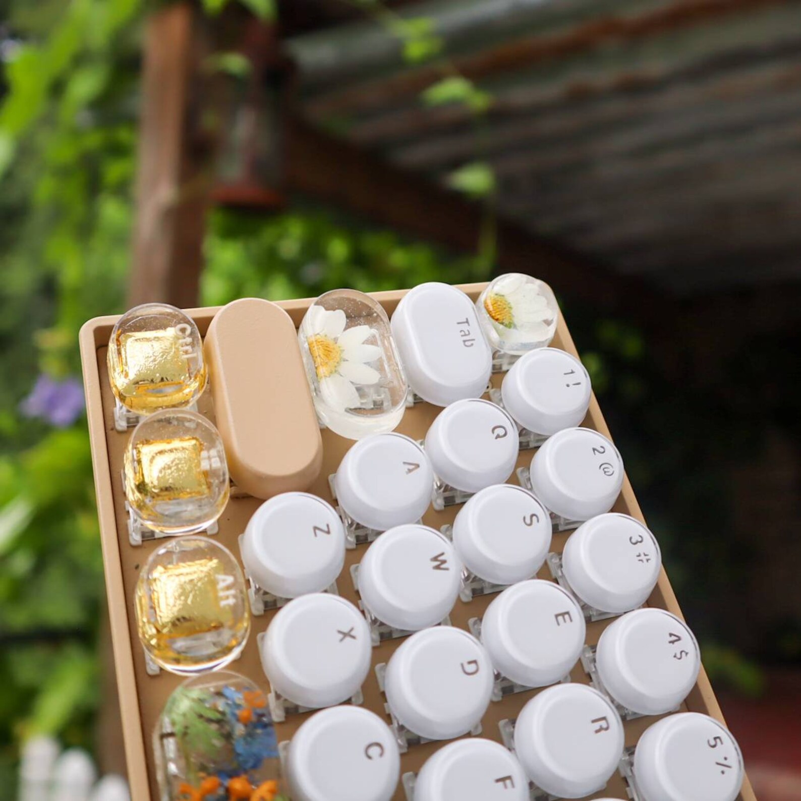 Complete Artisan Koi Fish Keyboard Botanical Bluetooth | Etsy