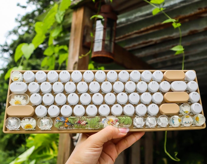 Complete Artisan Koi Fish Keyboard Botanical Bluetooth Keyboard ...