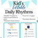 Editable Morning and Bedtime Rhythm Chart for Kids - Etsy