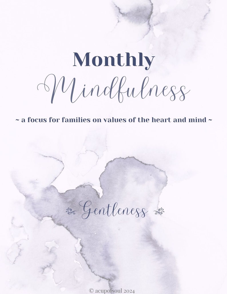 Morning Time Mindfulness - Gentleness - Etsy