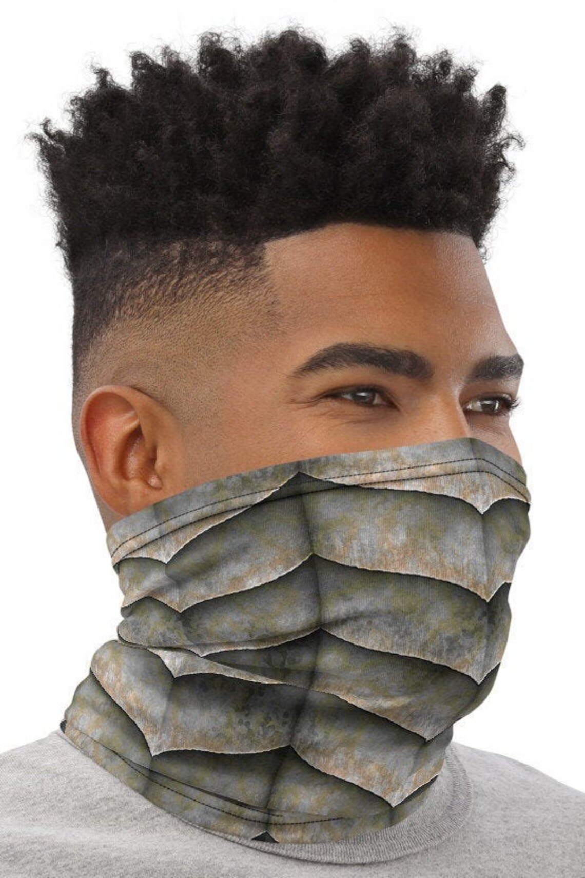 Fantasy RPG DnD Dragon Scale Armor Face Scarf | Etsy