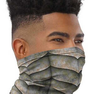 Fantasy RPG DnD Dragon Scale Armor Face Scarf | Etsy