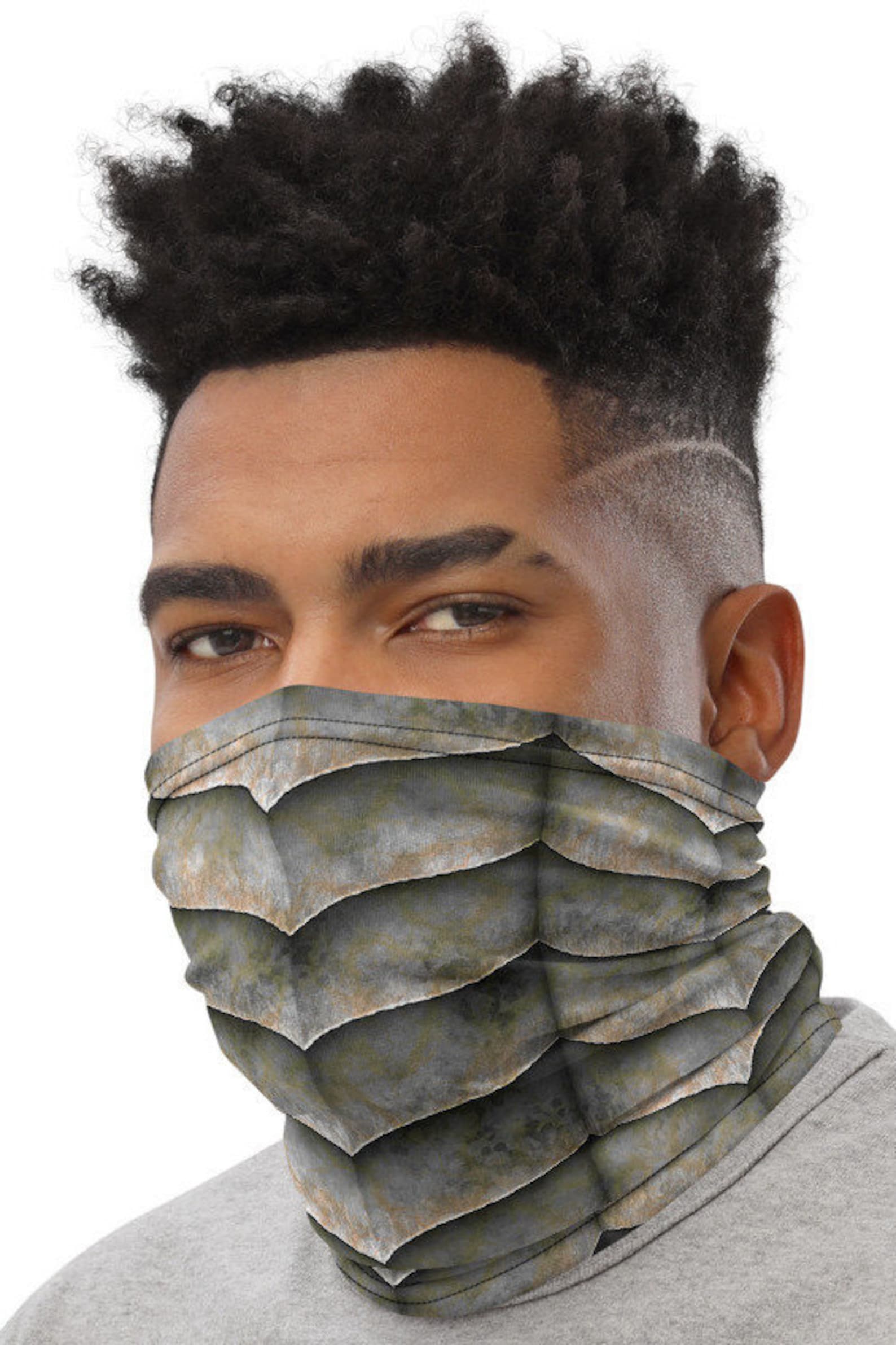 Fantasy RPG DnD Dragon Scale Armor Face Scarf | Etsy