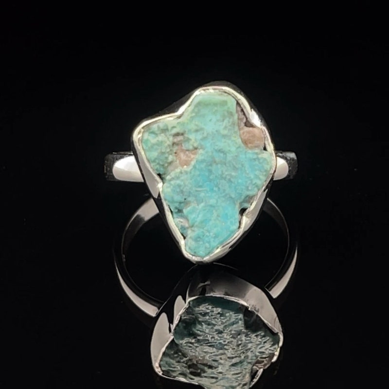Raw Turquoise Ring - Etsy