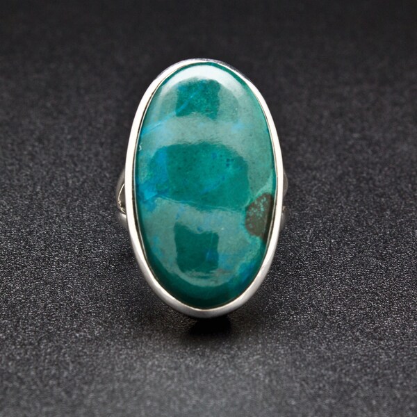 Chrysocolla Ring - Etsy