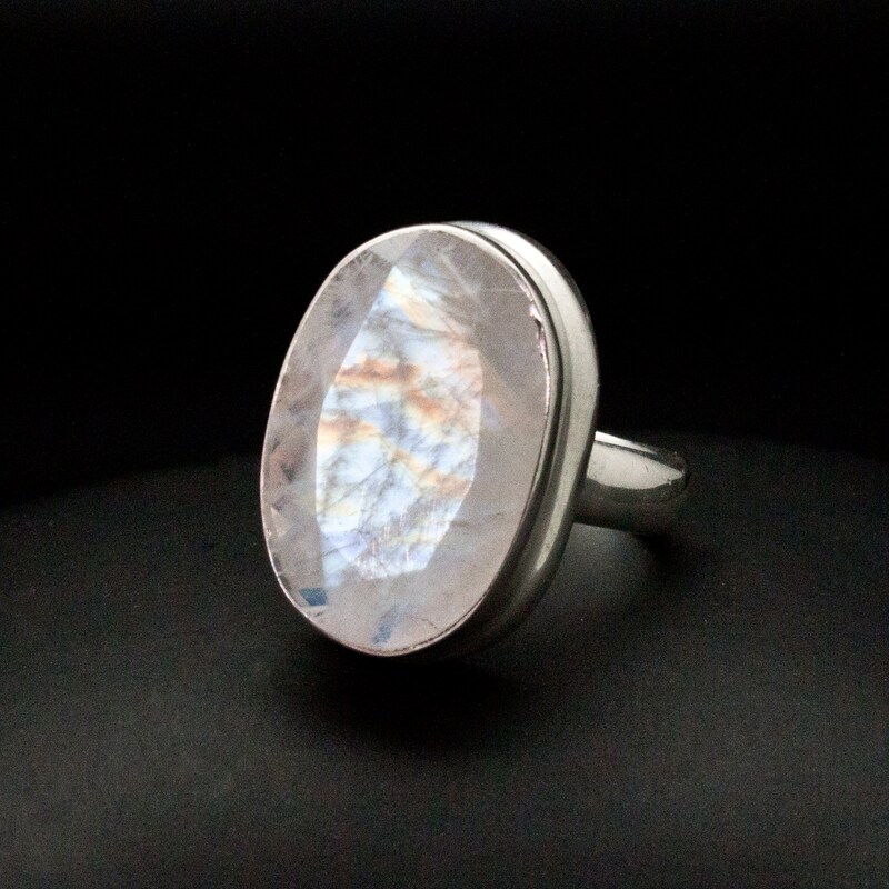 Faceted Moonstone - Etsy