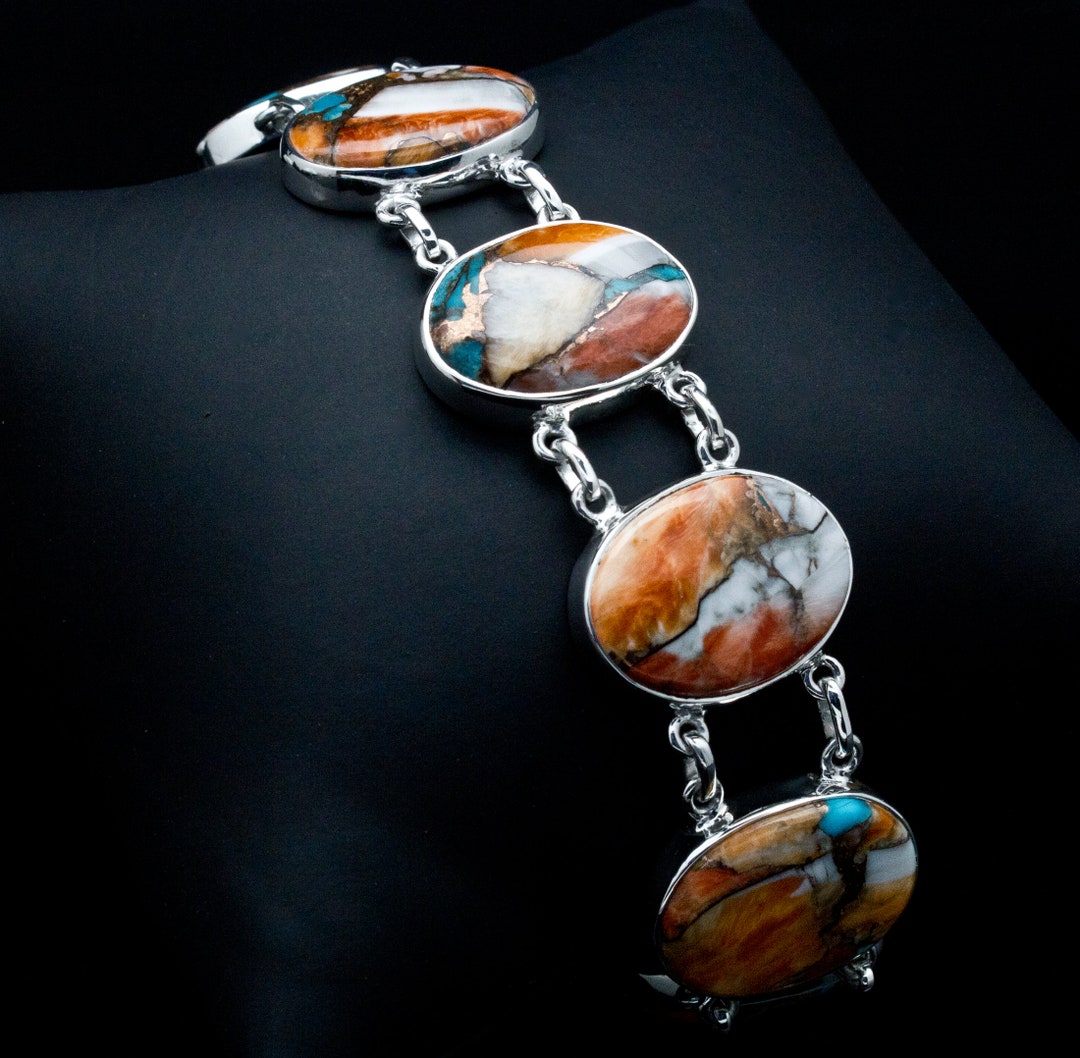 Sterling Silver Spiny Oyster Bracelet - Etsy