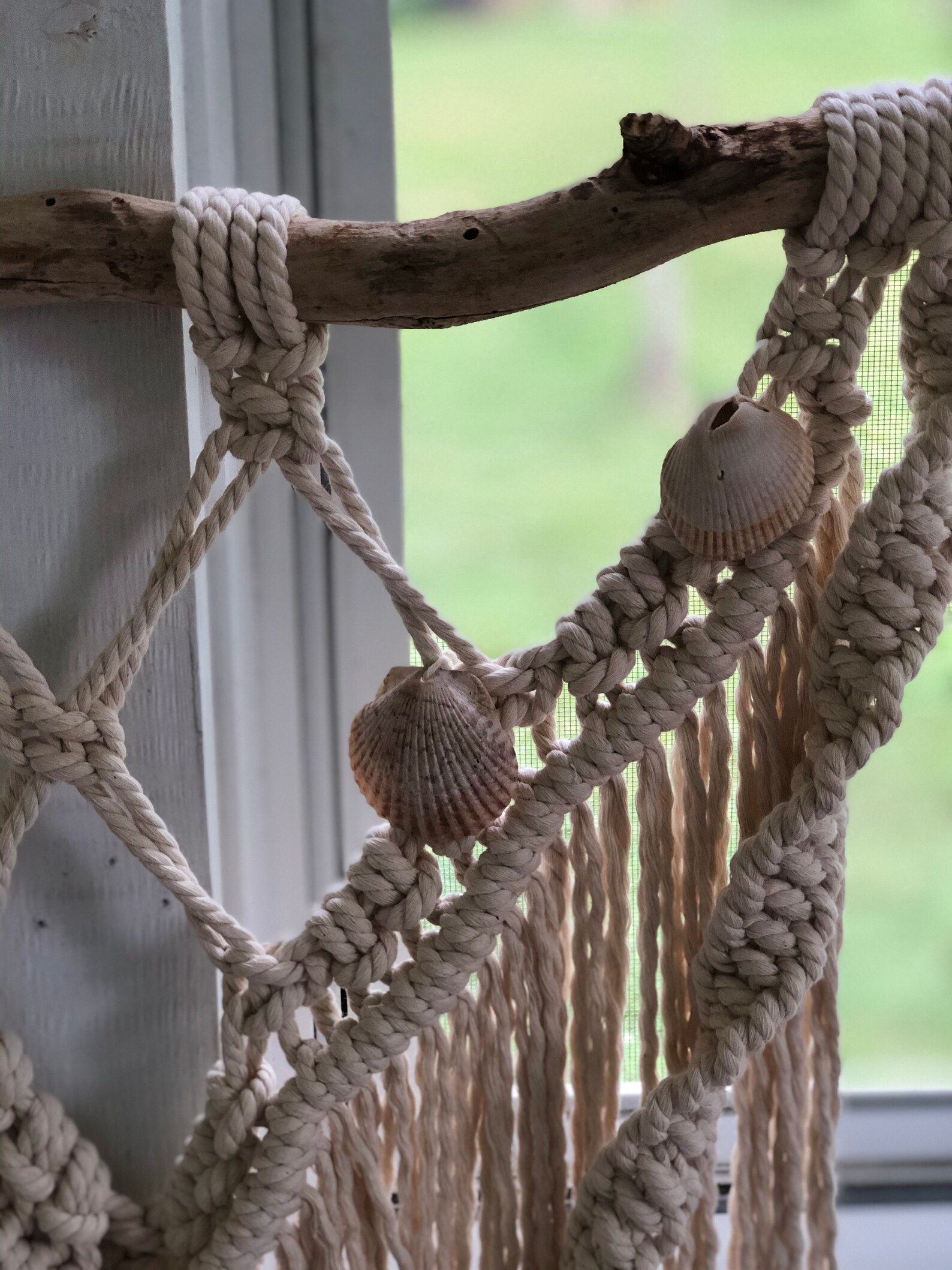 Seashell Macrame Wall Hanging | Etsy