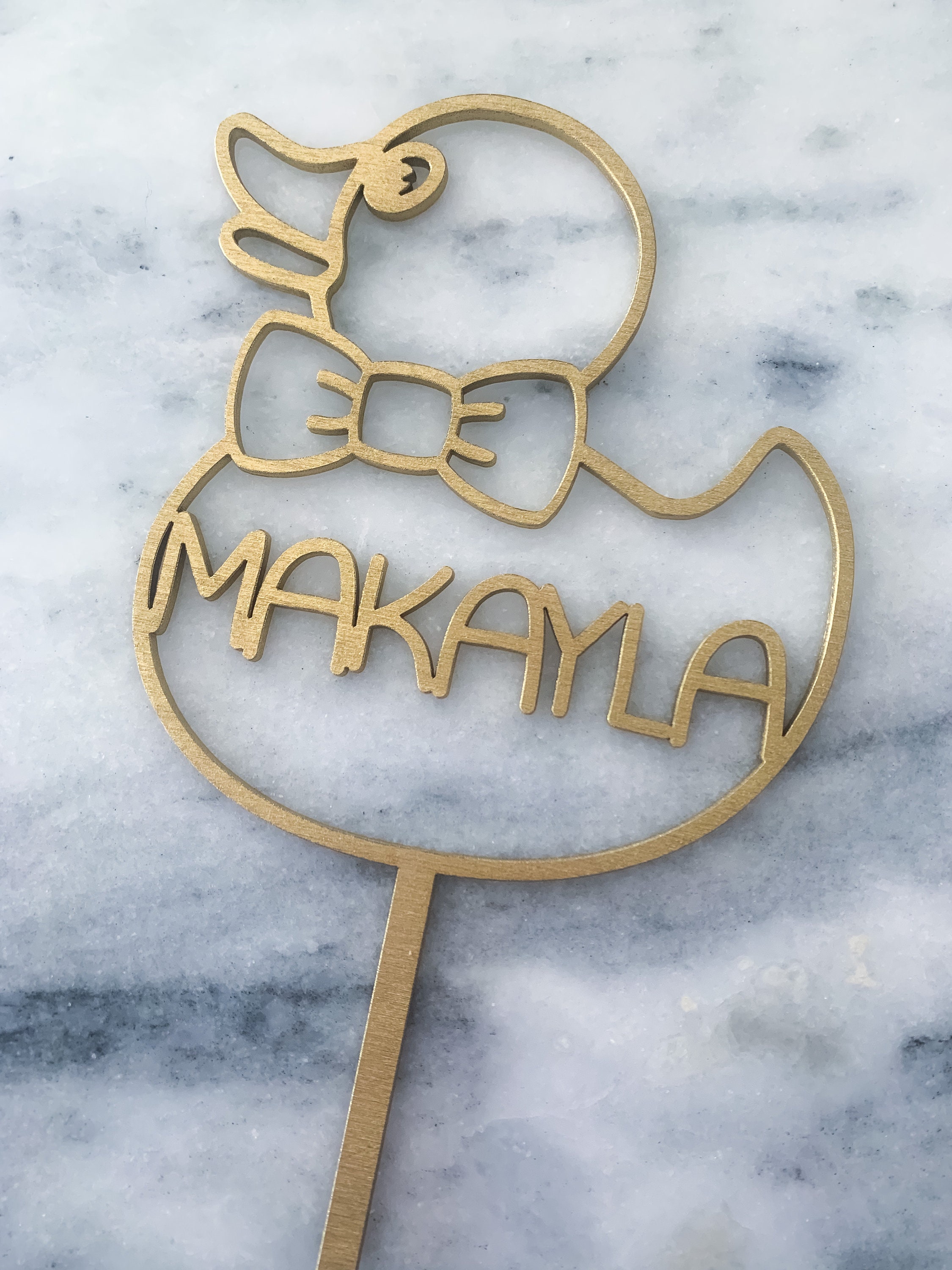 Personalized Duck Cake Topper Custom Birthday Cake Topper - Etsy