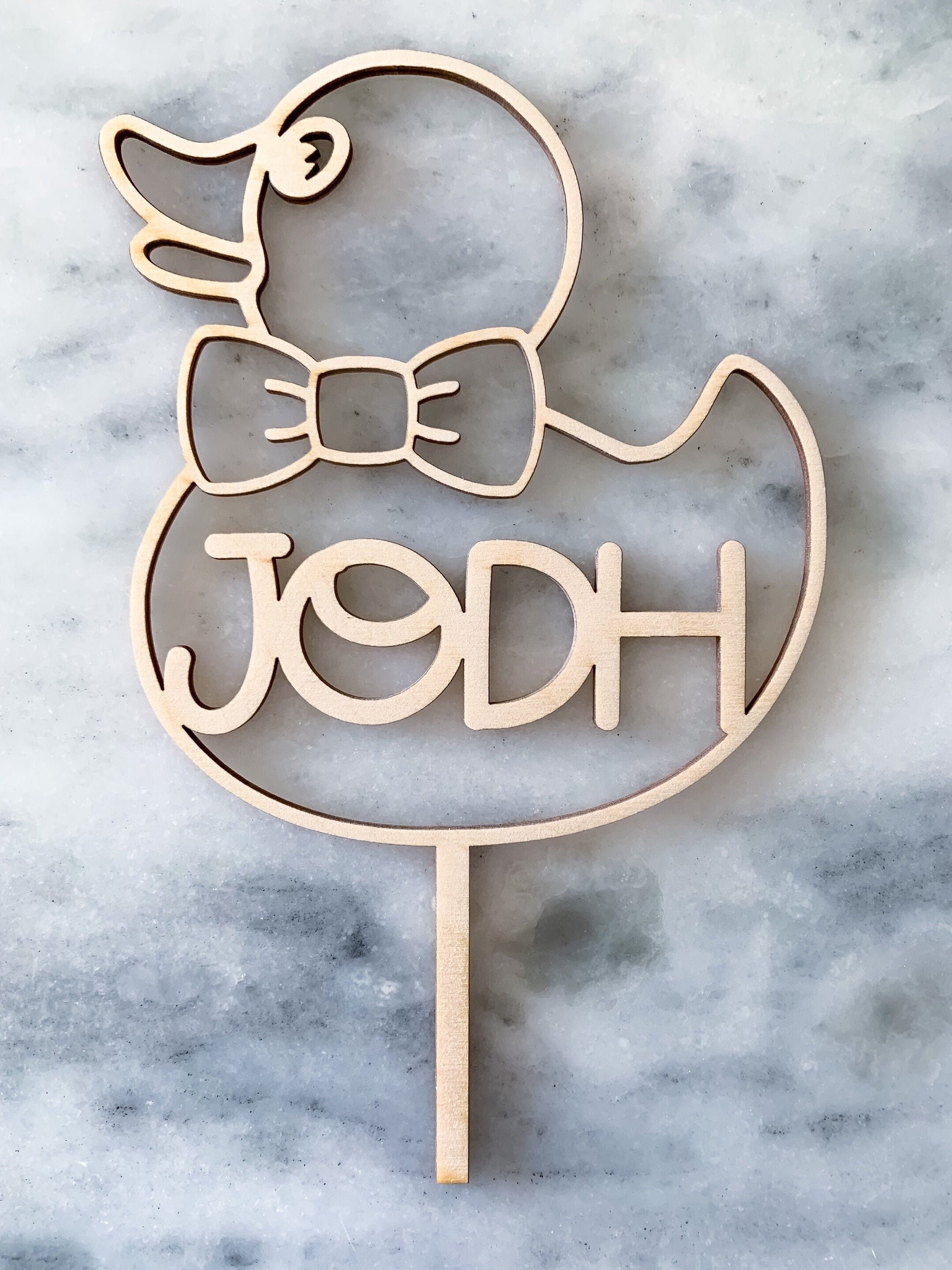 Personalized Duck Cake Topper Custom Birthday Cake Topper - Etsy