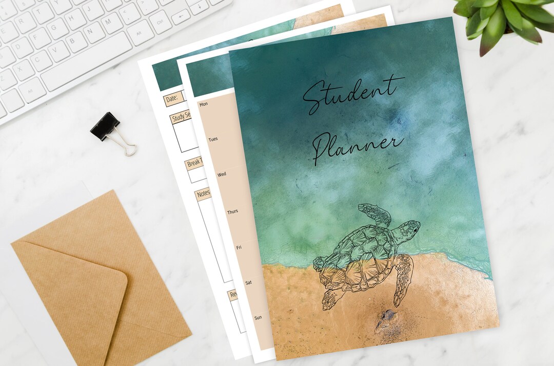 Student Planner- Ocean - Etsy