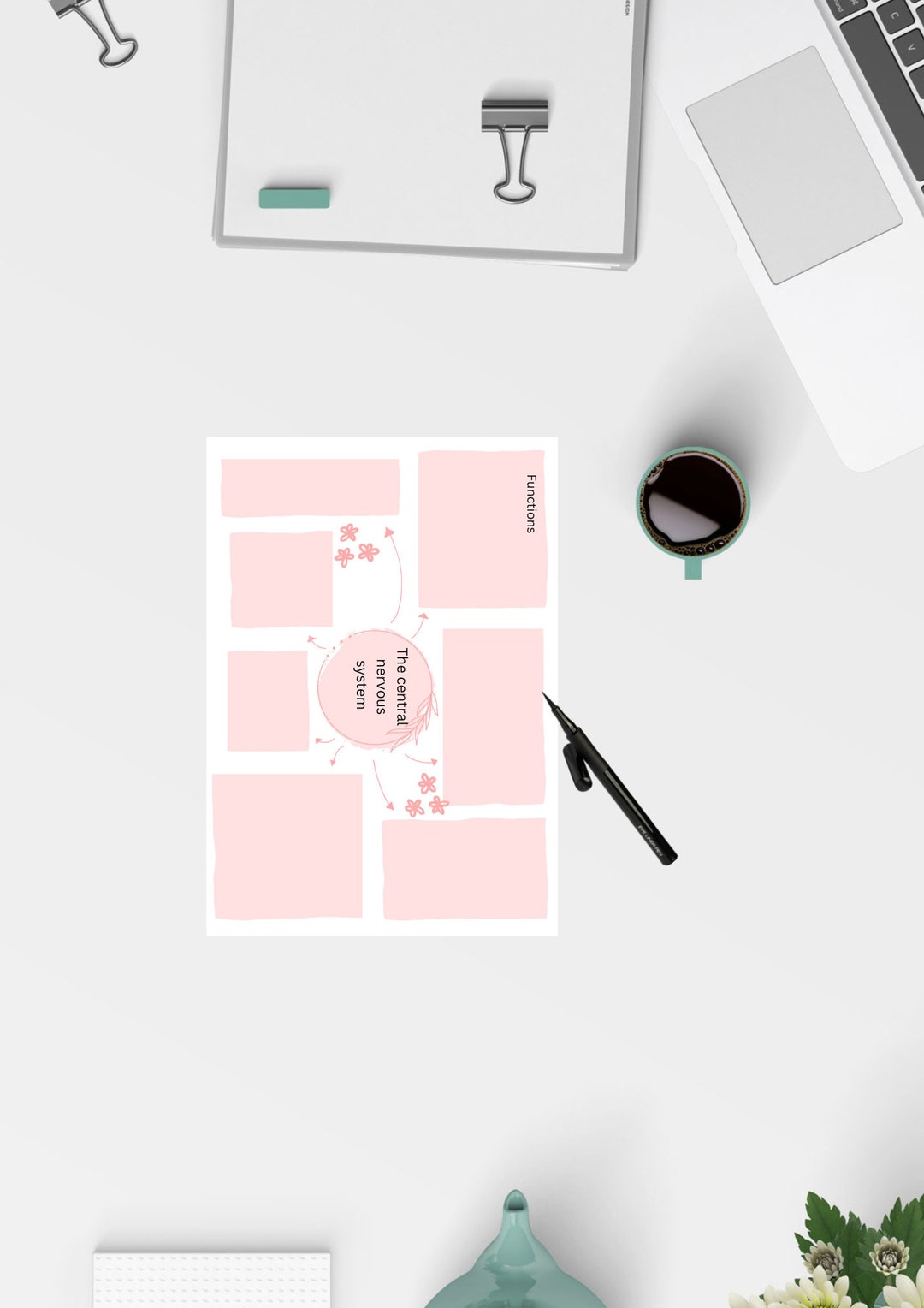 Blank Mind Map Template - Etsy