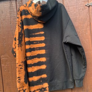 Bleach Dye Sweatshirt // Acid Wash Sweatshirt // Black Bleach Dye ...