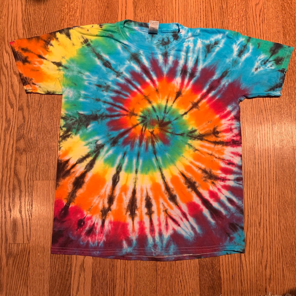 Rainbow Swirl Tie Dye T-shirt // Unisex Kids T-shirt // Unisex Adult T ...