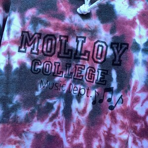 Custom College Sweatshirt // Custom Tie Dye College Sweatshirt ...
