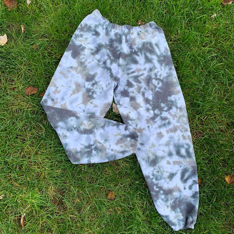 Smoke Stack GREY Tie Dye Sweatpants // GRAY Tie Dye | Etsy