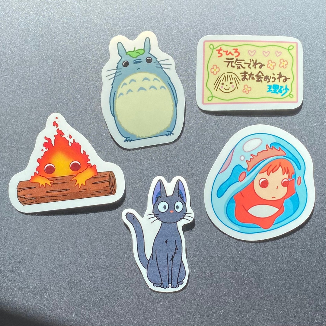 Studio Ghibli Sticker Pack Die Cut Vinyl Stickers for Laptops ...