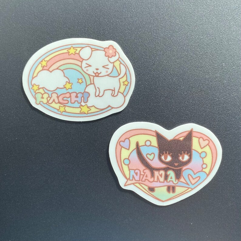 Nana and Hachi Pastel Stickers – Waterproof Die Cut Vinyl Decals - Etsy