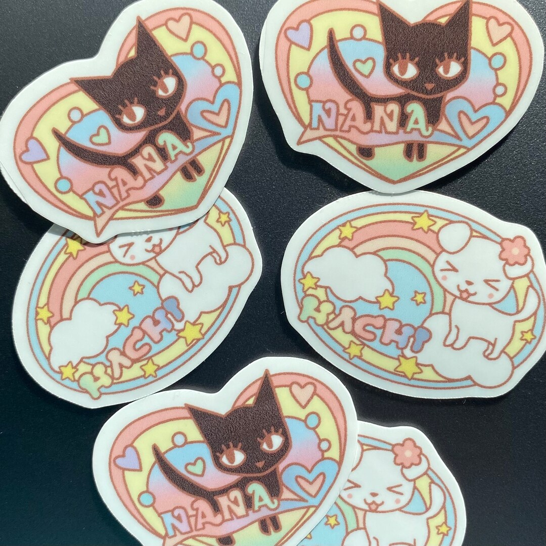 Nana and Hachi Pastel Stickers – Waterproof Die Cut Vinyl Decals - Etsy