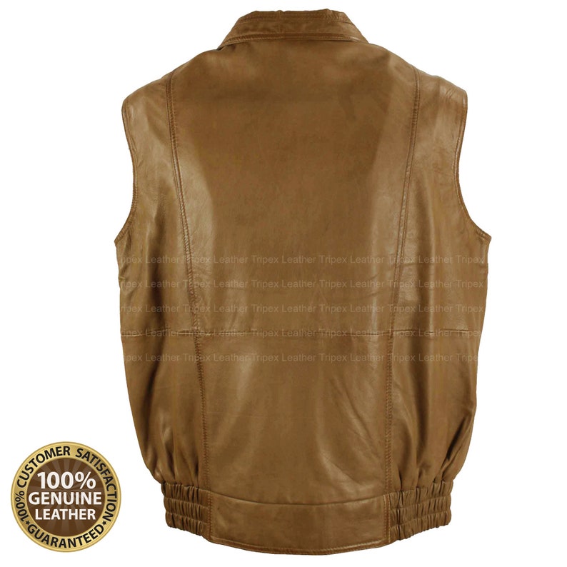 Men's Real Light Brown Classic Style Fashion Vest 100% Original ...
