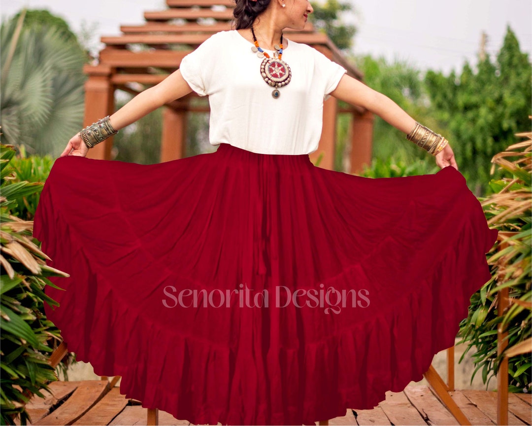 Tribal Bellydance Skirt – 25 & 35 Yard , ATS Costume, 4 Tier Festival ...