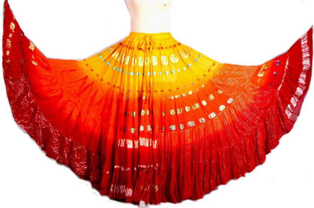 Tribal Bellydance Skirt – 25 & 35 Yard , ATS Costume, 4 Tier Festival ...
