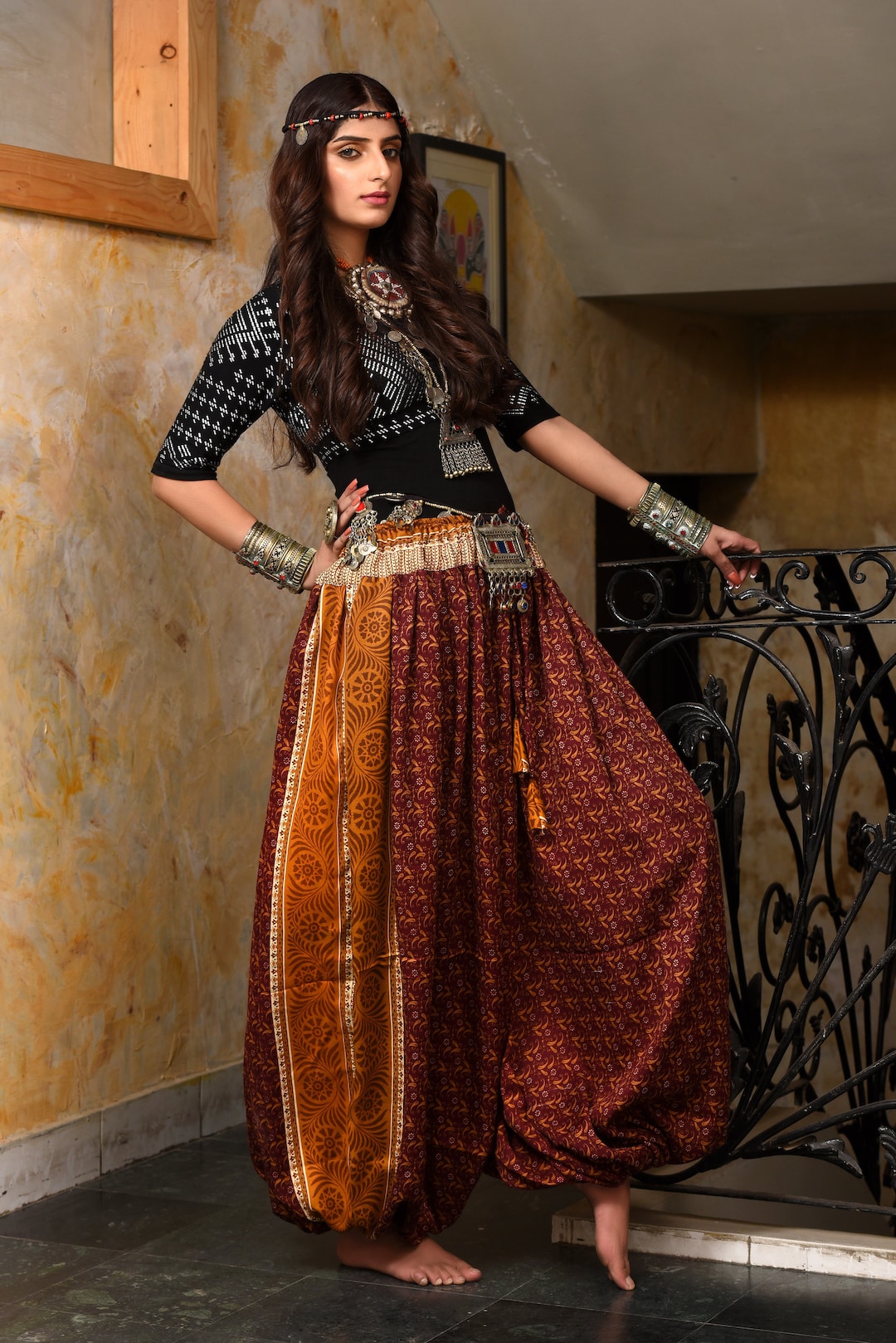 Tribal Belly Dance Bloomer / Gypsy Harem Pant / Aladin Pants ...