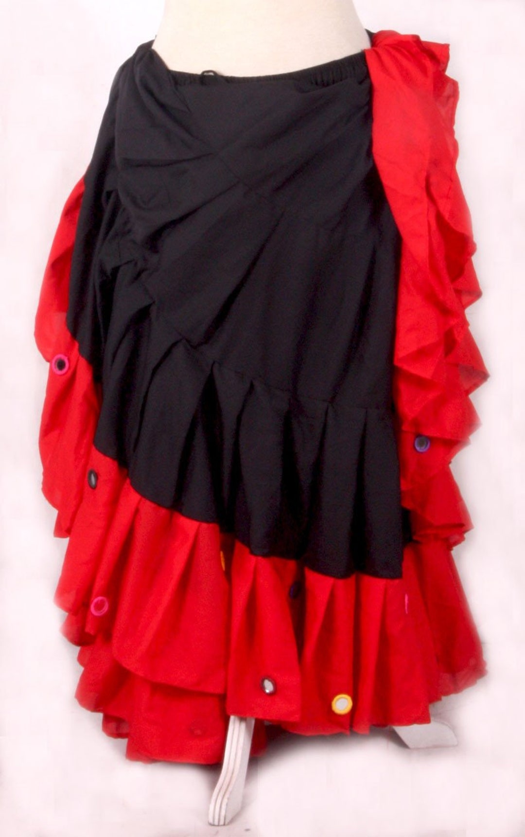 Tribal Bellydance Skirt – 25 & 35 Yard , ATS Costume, 4 Tier Festival ...