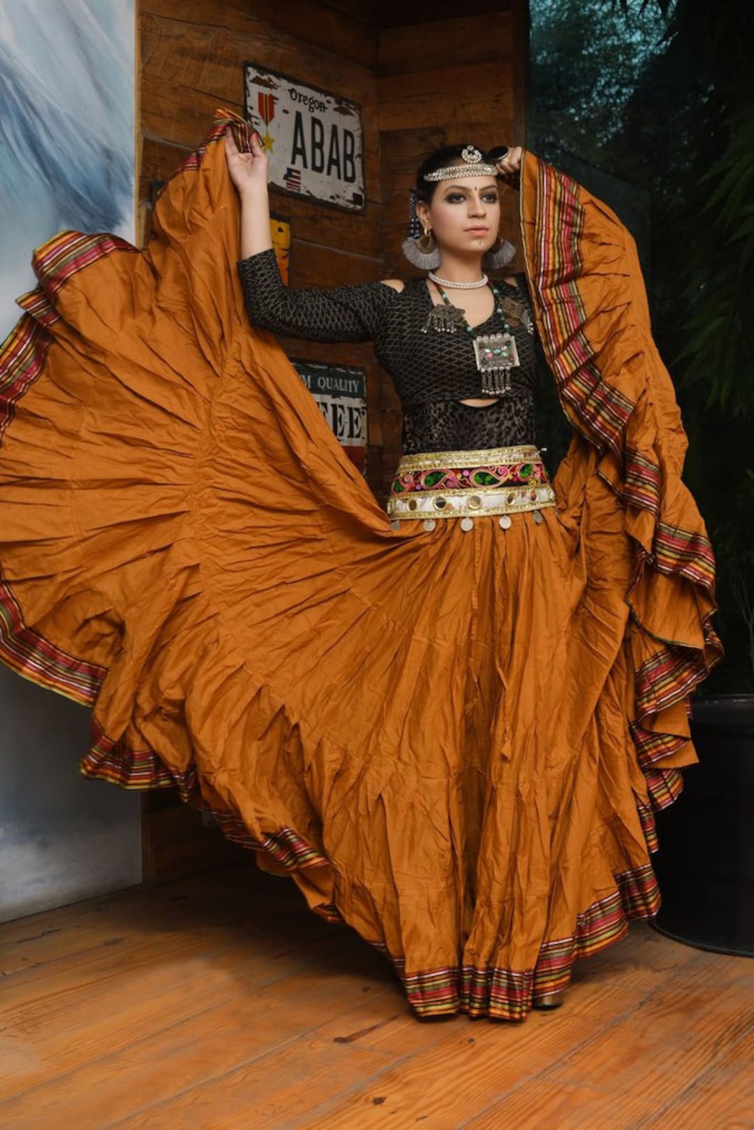 Tribal Belly Dance Skirt / Belly Dance Costume / Gypsy Costume / ATS ...