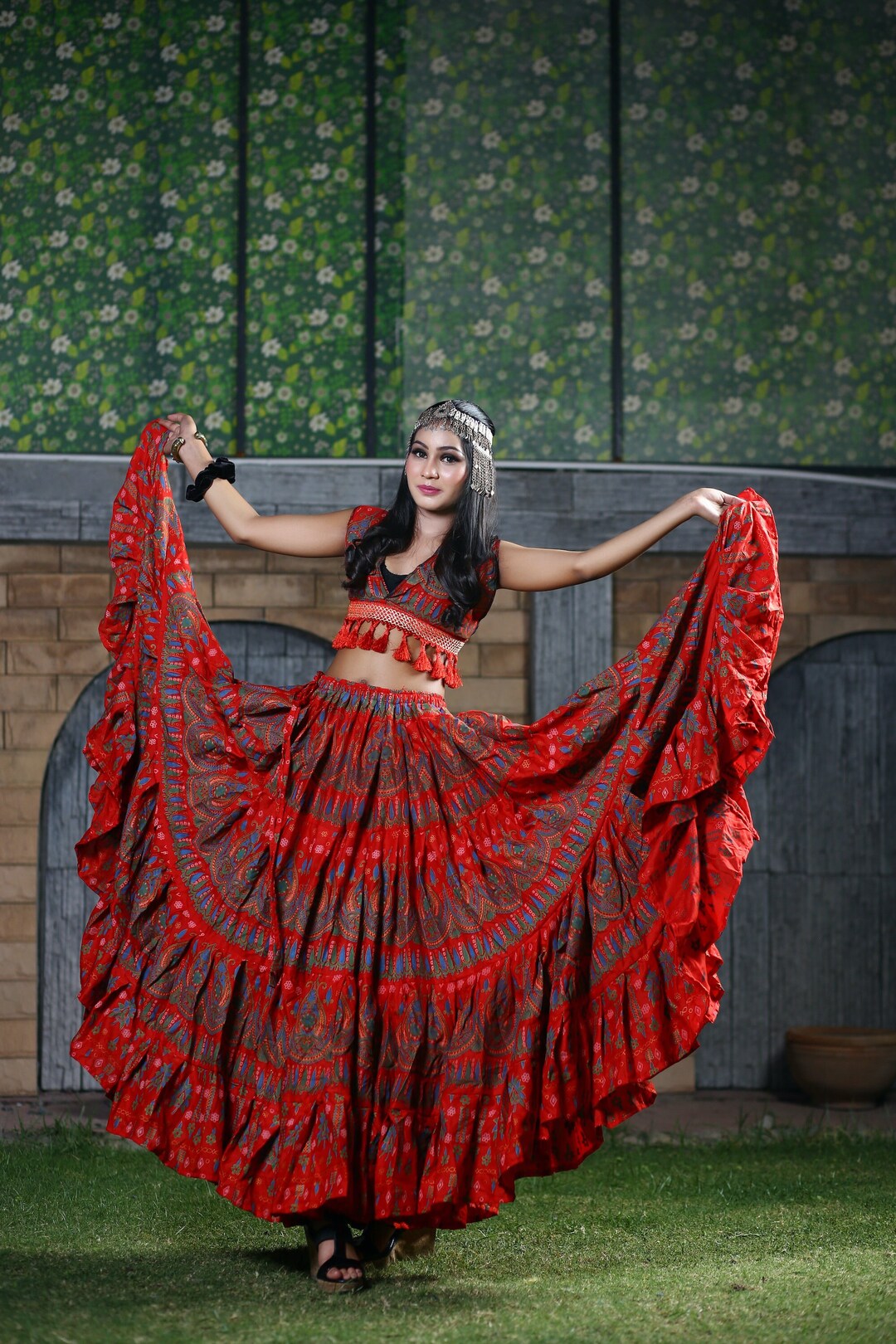 Tribal Belly Dance Skirt / Belly Dance Costume / Gypsy Costume / ATS ...