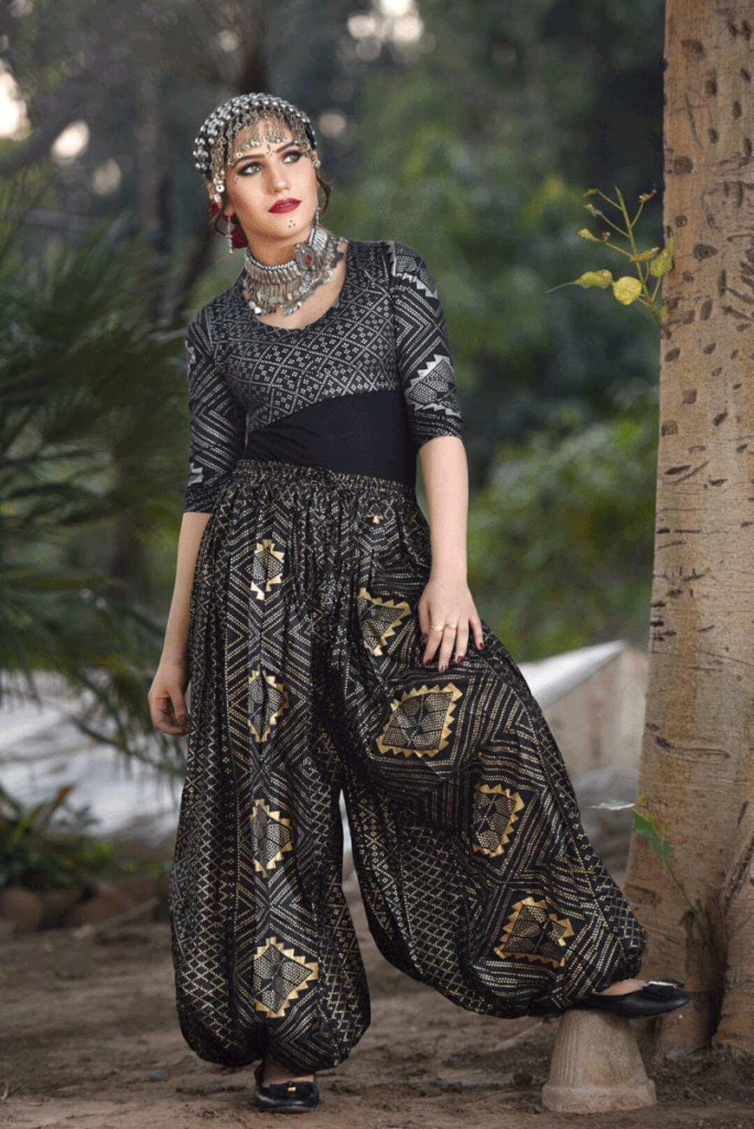 Tribal Belly Dance Bloomer / Gypsy Harem Pant / Aladin Pants ...