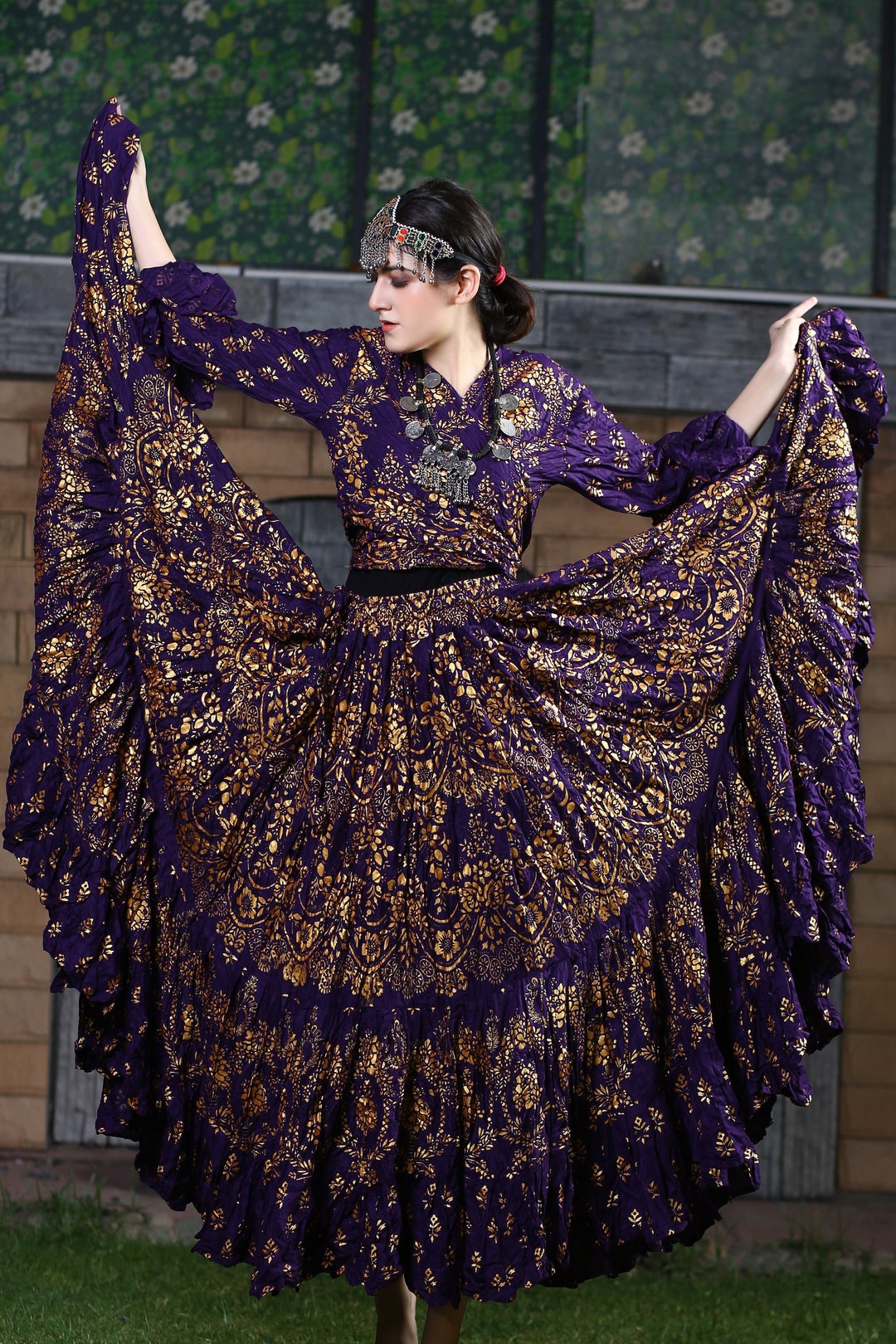 Tribal Bellydance Skirt Bellydance Costume Gypsy Costume Ats